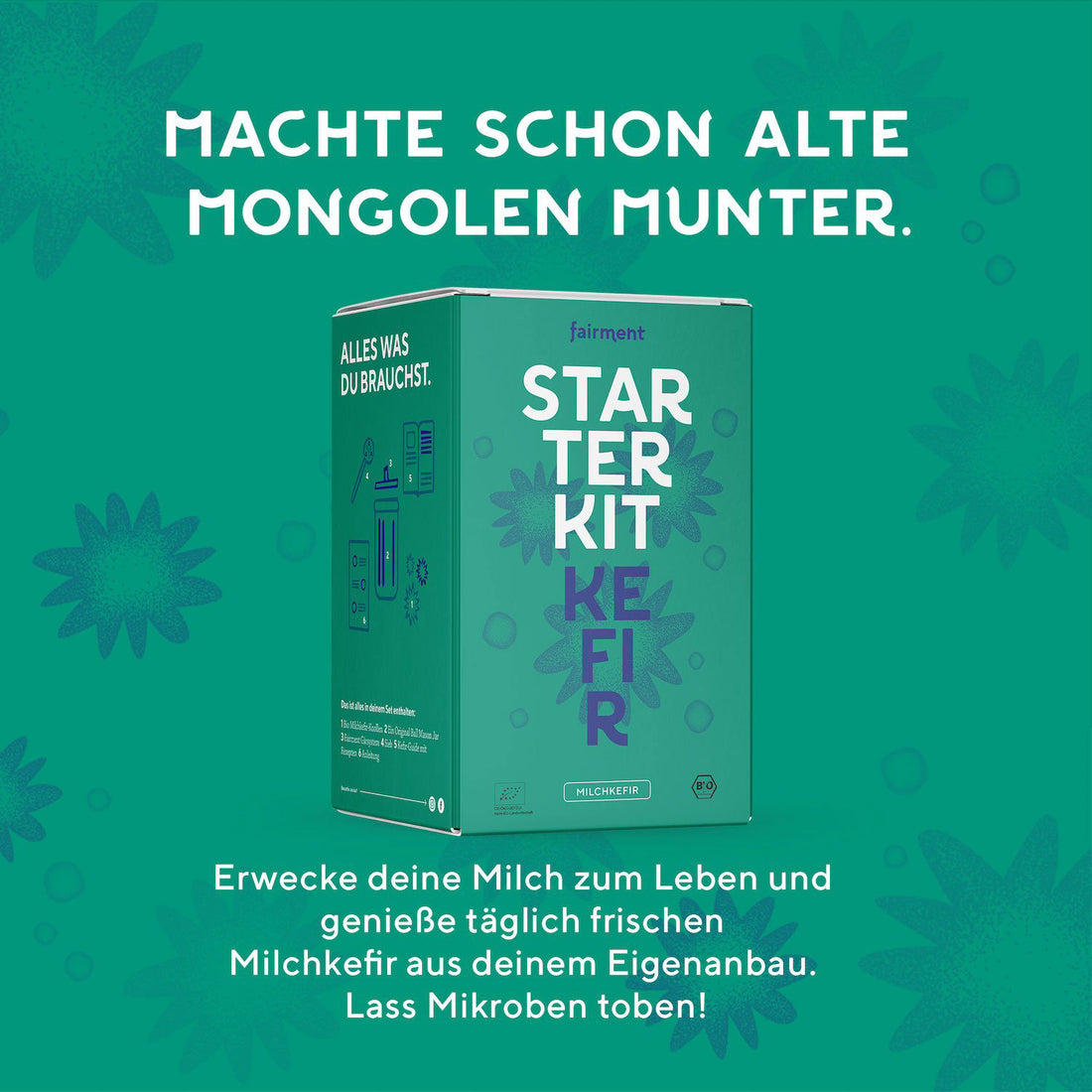 Milchkefir Starter Kit - Bio Kefir (Milchkefir) selber machen I inkl ...